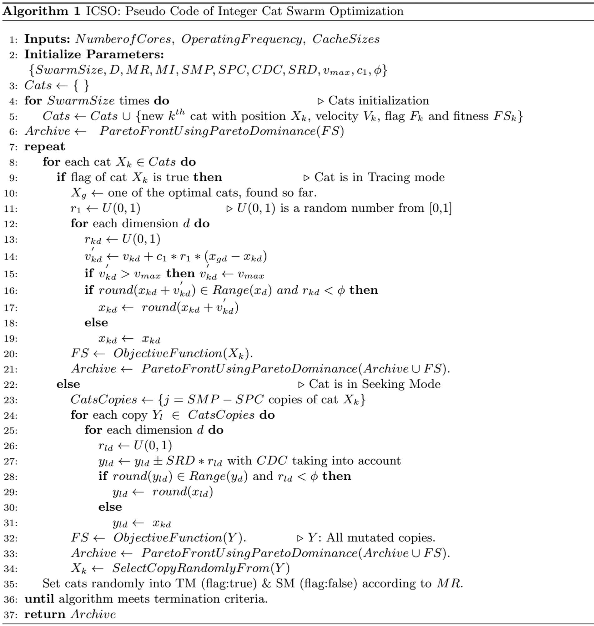 An Integer Cat Swarm Optimization Approach for Energy and Throughput ...